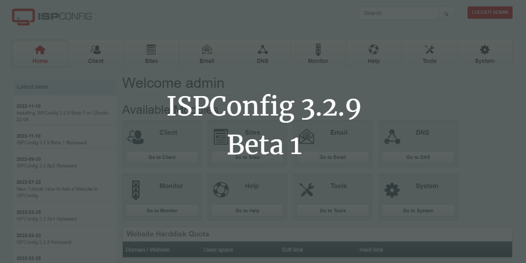 Installing ISPConfig 3.2.9 Beta 1 on Ubuntu 22.04 - ISPConfig Installing ISPConfig 3.2.9 Beta 1 on Ubuntu 22.04 - ISPConfig