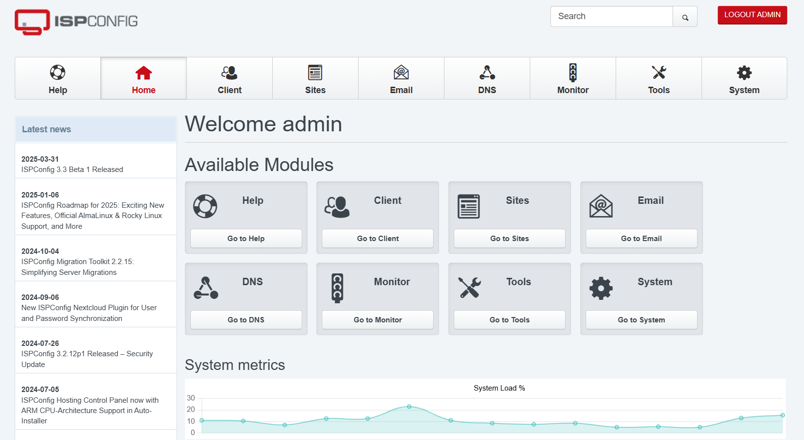 ISPConfig 3.3 Beta 1 Released - ISPConfig